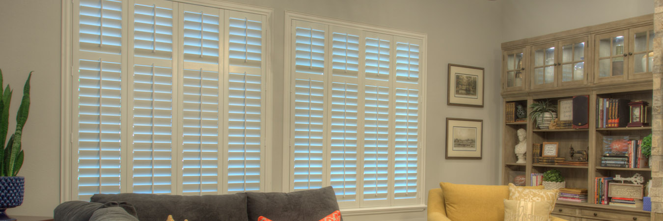 Top Window Treatments For A Home Library In Houston | Sunburst Shutters ...